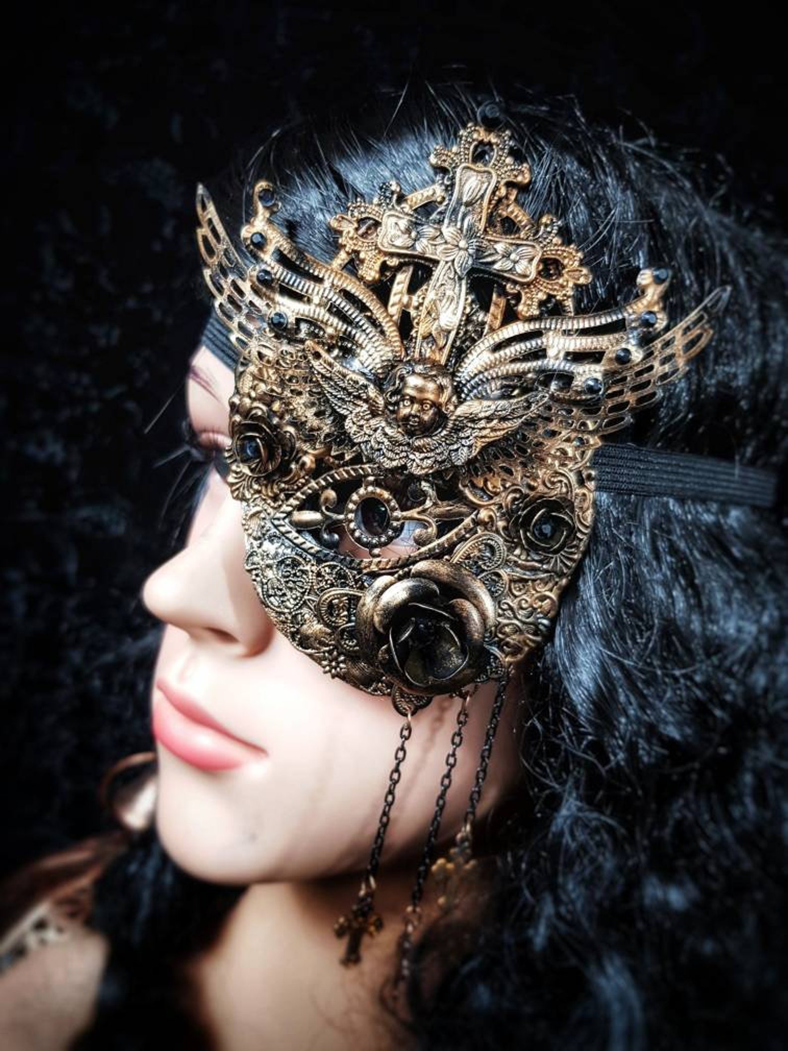 Tudor Eye Patch princess of Eboli Blind Mask | Etsy