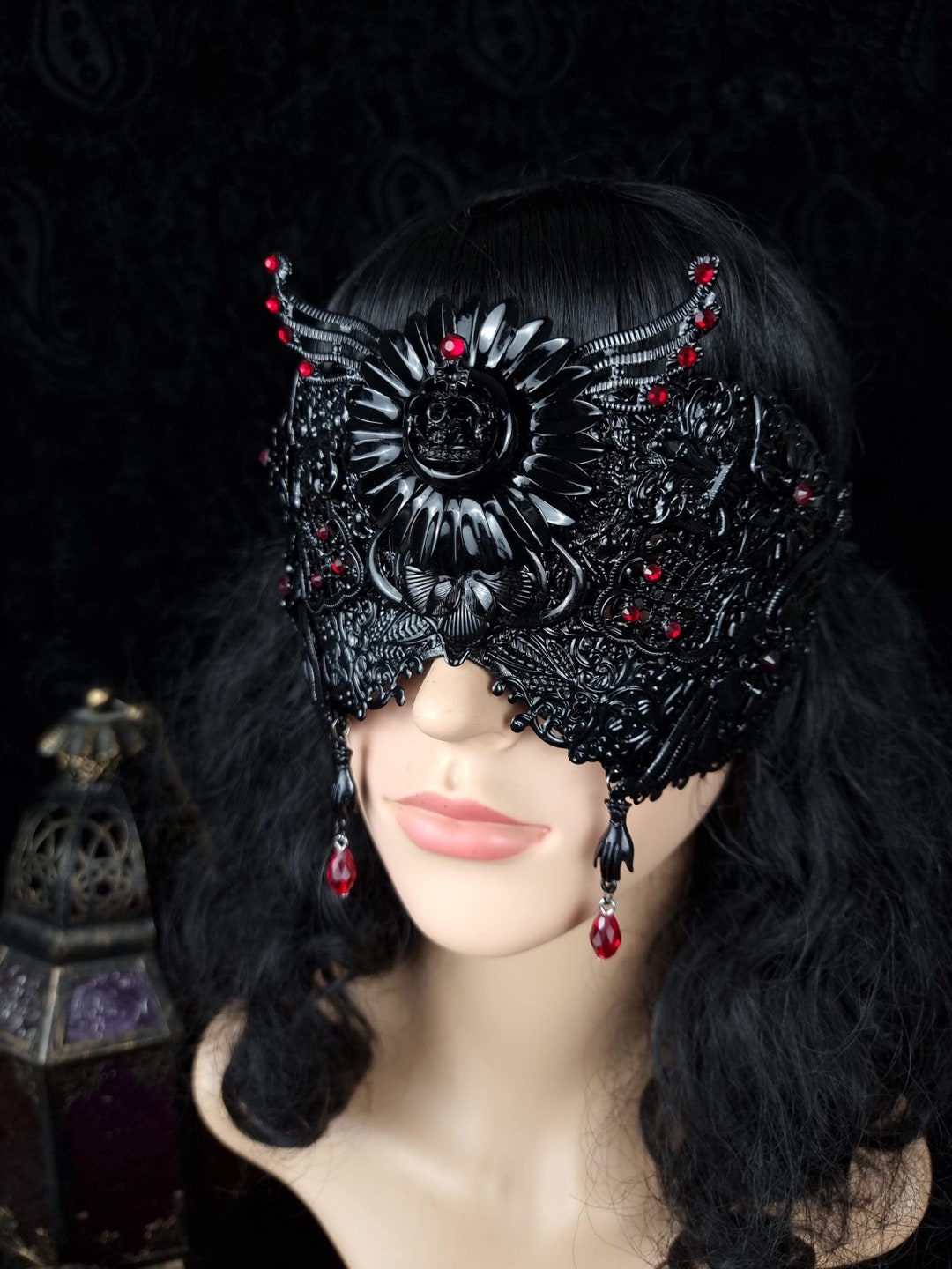 Made to Order / Blind Mask flower Queen Blind Optics, Demon Blind Mask ...