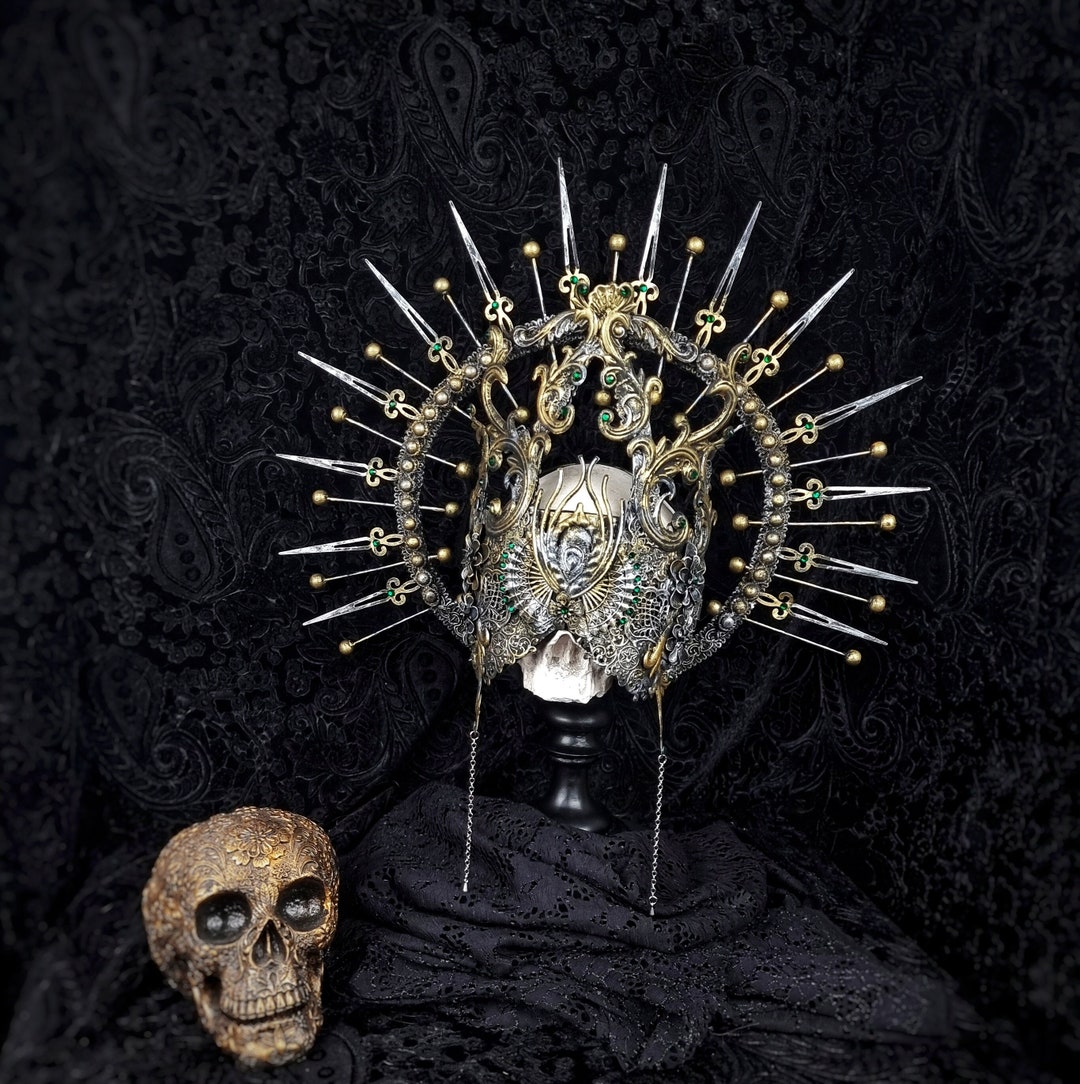 Custom Made / SET "victorian Love"halo & Blind Mask, Cathedral Mask ...