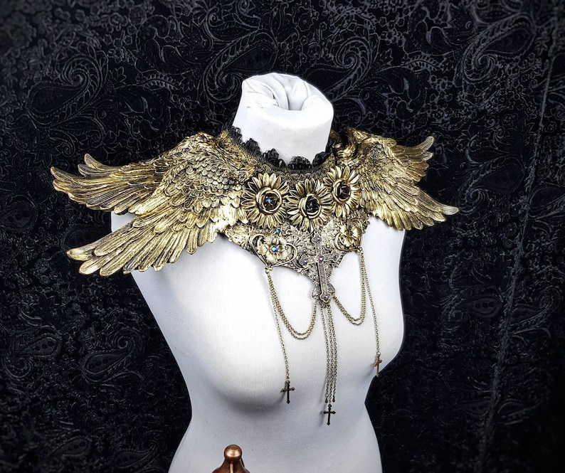 Chest Armor Holy Wings Angel Collar Larp - Etsy