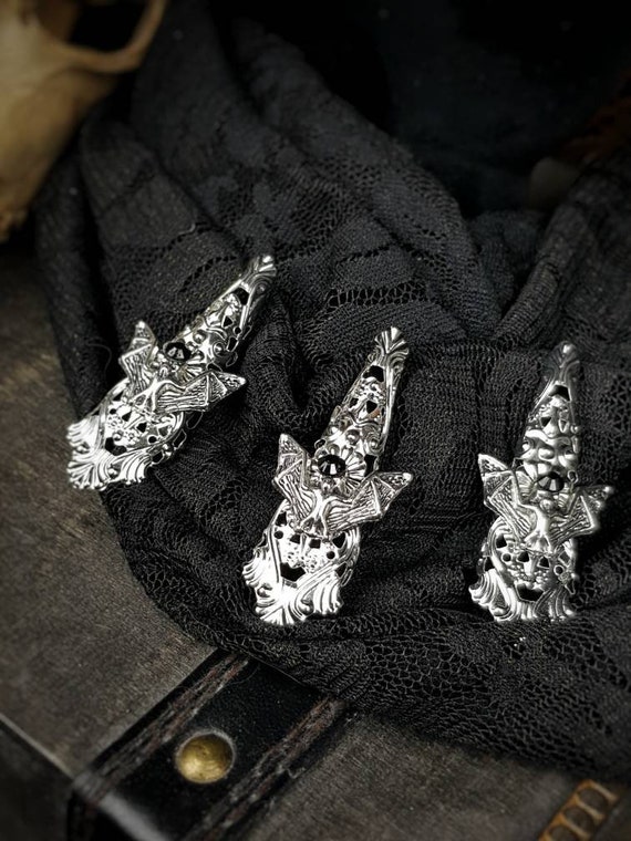 Vampire bat Finger claws 10 pieces gothic claws metal | Etsy