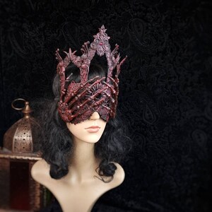MADE TO ORDER Cathedral Blind Mask "skeleton Hands" Cosplay, Vampire ...