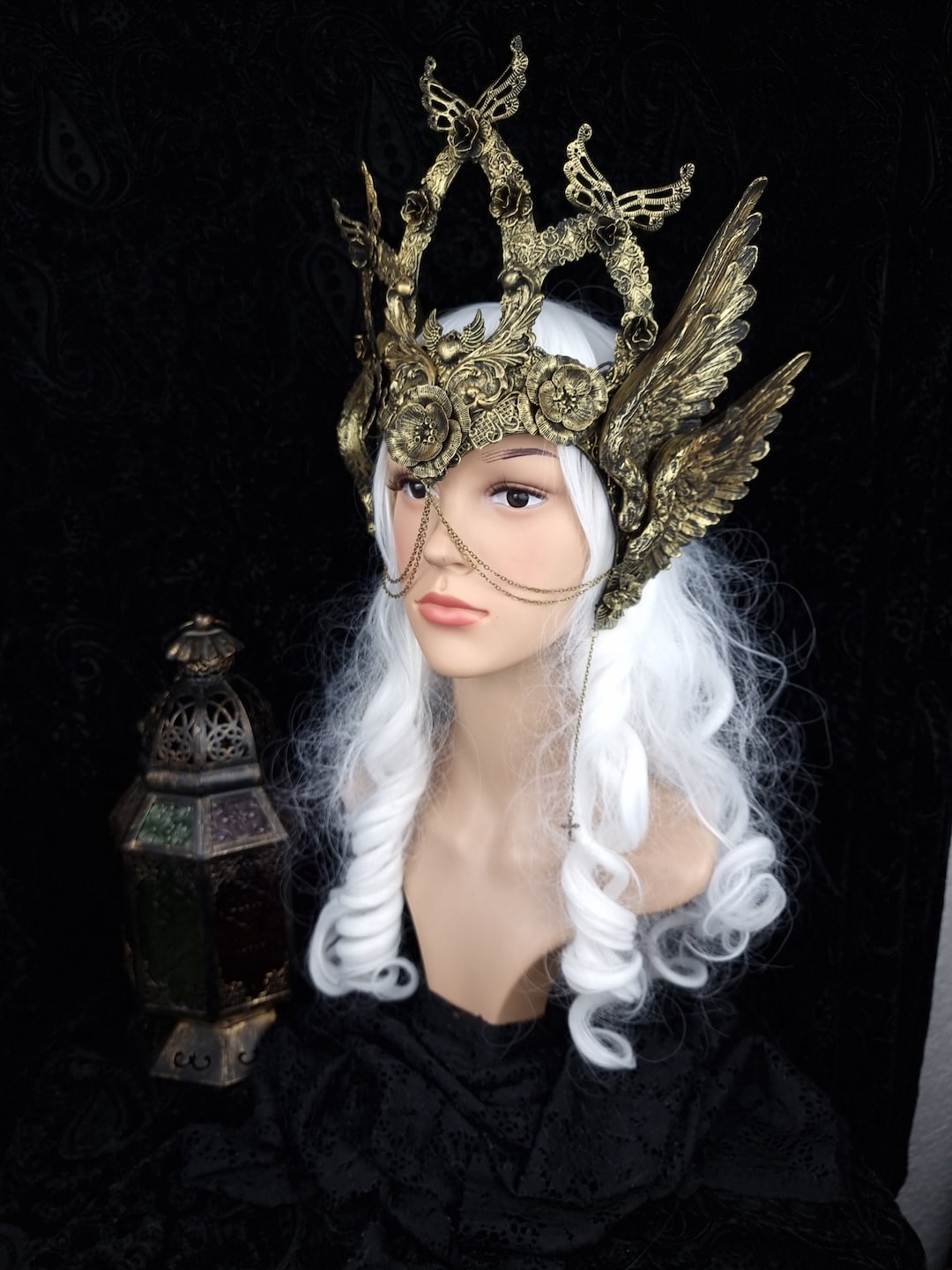 Face Frame Crown freya Valkyrie, Pagan Headdress, Horror, Fantasy ...