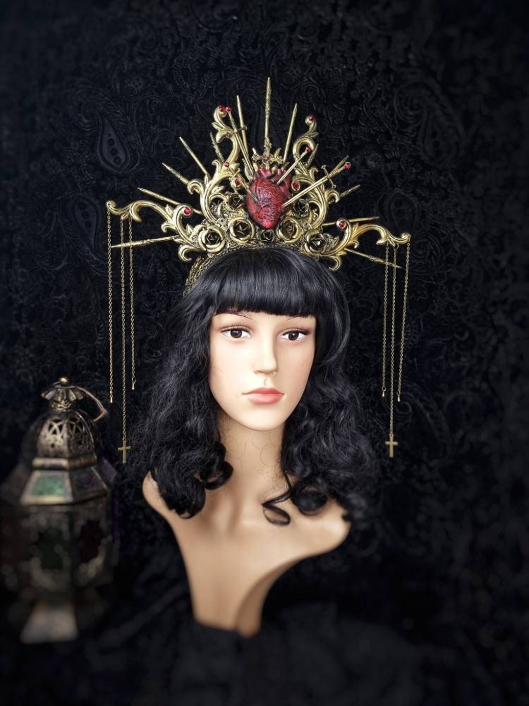 Headdress sacred Heart Gothic Crown, Holy, Church, Cosplay, Larp ...