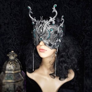 Blind Mask "victorian Love", Vampire Mask, Gothic Crown, Cosplay, Larp ...