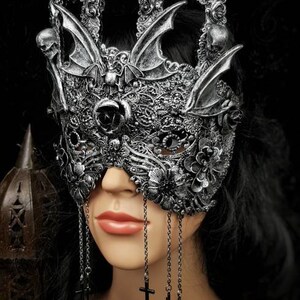 Blind Mask vampire Castle,vampire Mask, Gothic Crown, Bat Mask, Gothic ...
