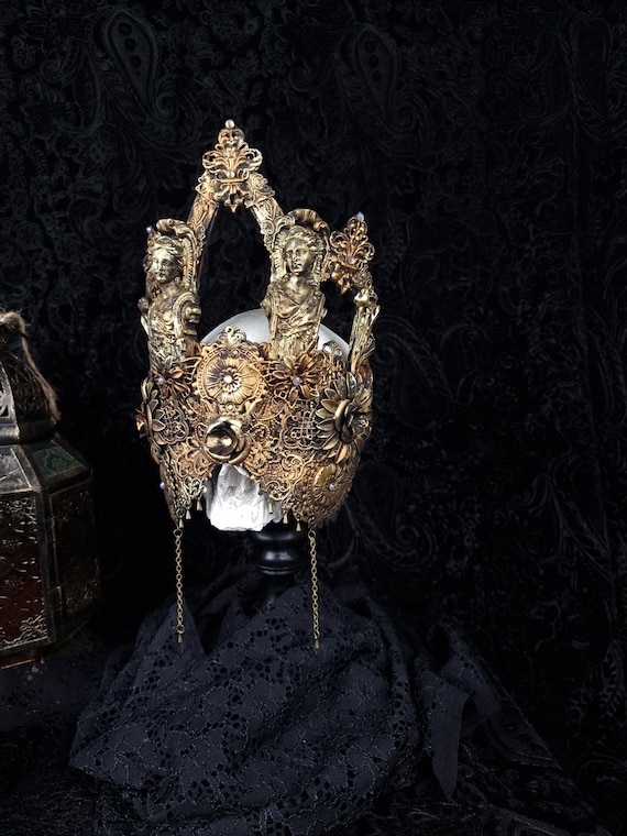 Tuahadedana - Art Couture by Xanti , blind mask, stained glass Couture ...