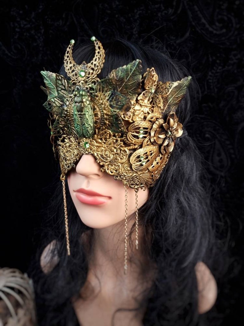 Blind Mask " King & Queen " , Gothic Crown, Gothic Headpiece, Religious ...