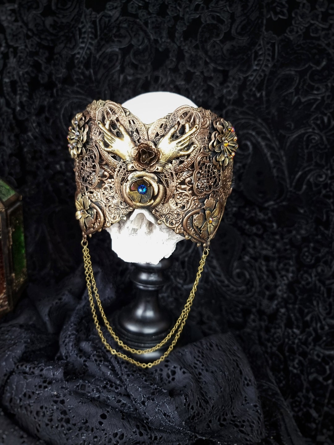MADE TO ORDER Blind Mask "holding Hands" Cosplay, Vampire, Fantasy ...