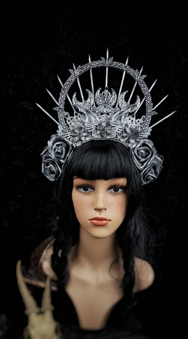 Vampire holy gothic headpiece gothic crown religious | Etsy