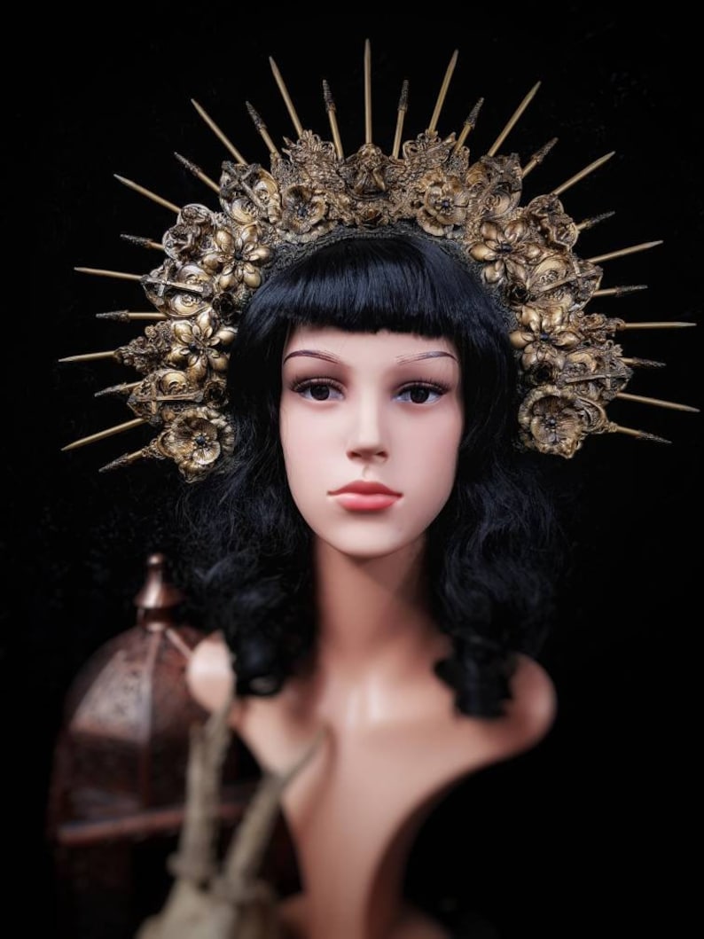 Made to Order / Set Gothic Headdress & Blind Mask, Halo, Gothic Crown ...