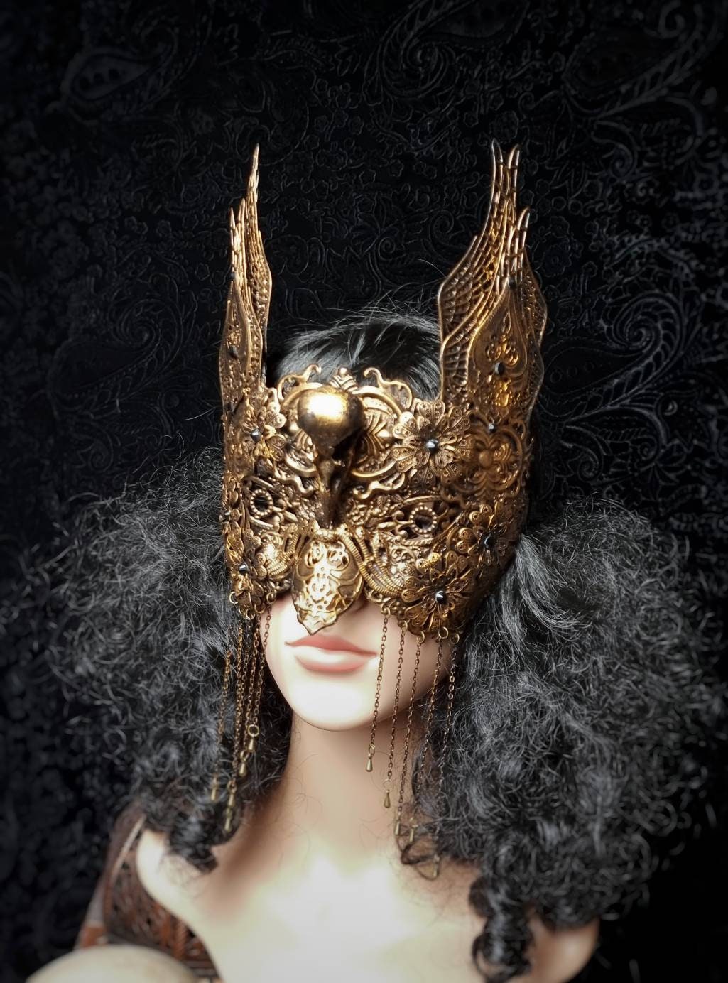 Blind Mask King of Owls Gothic Crown Cosplay | Etsy