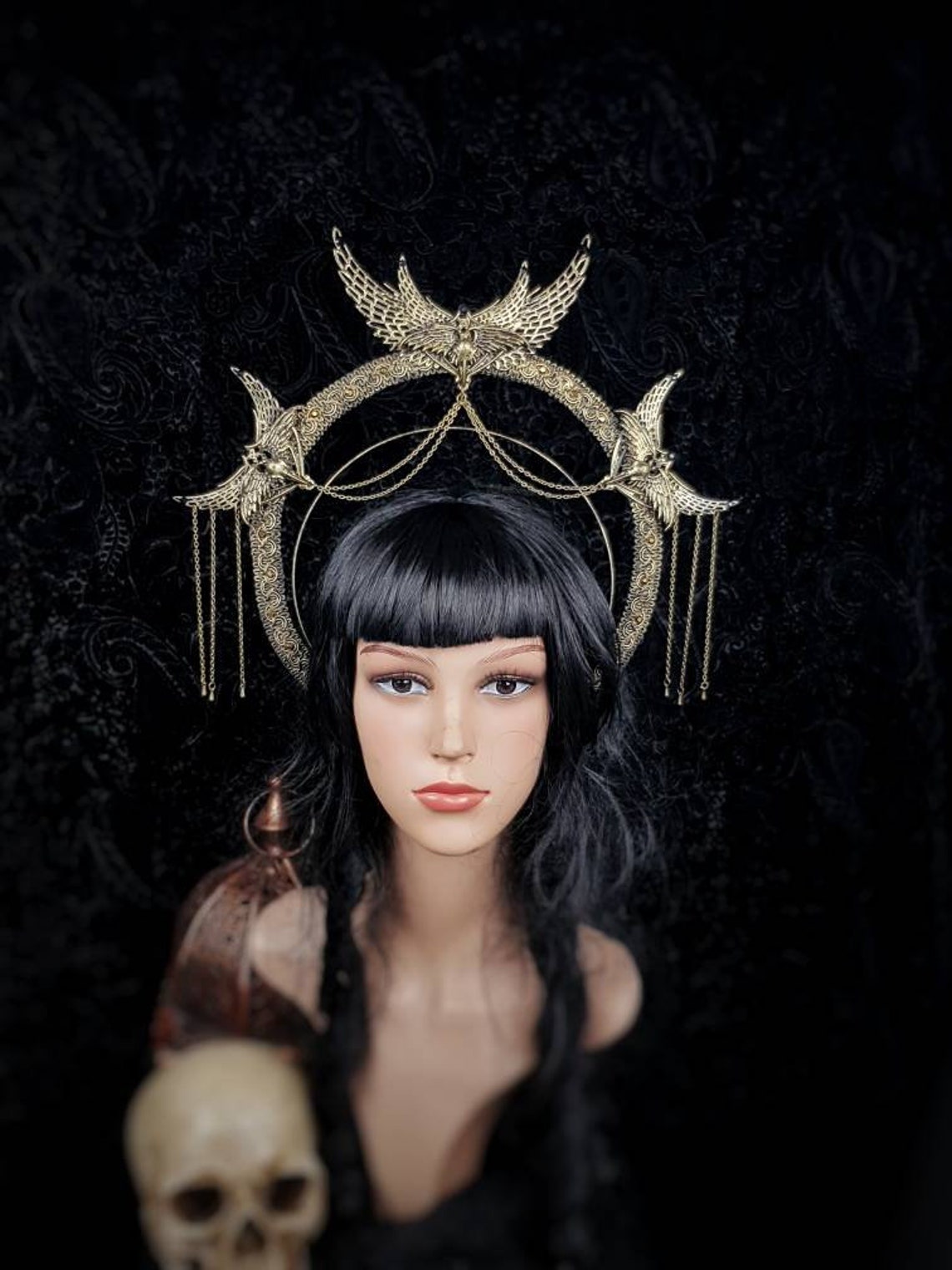 Halo Gothic Crown Gothic Headpiece Goth Headpiece Holy - Etsy UK