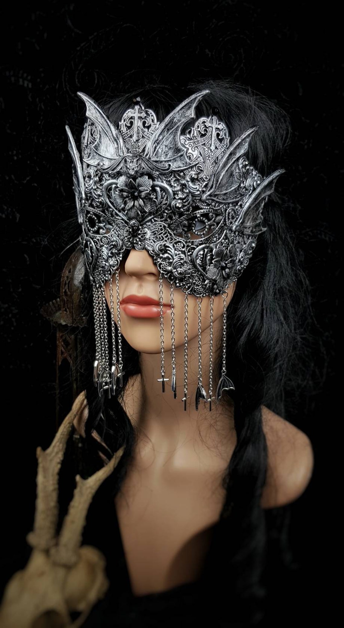 Blind Mask vampire Batvampire Mask Gothic Crown - Etsy