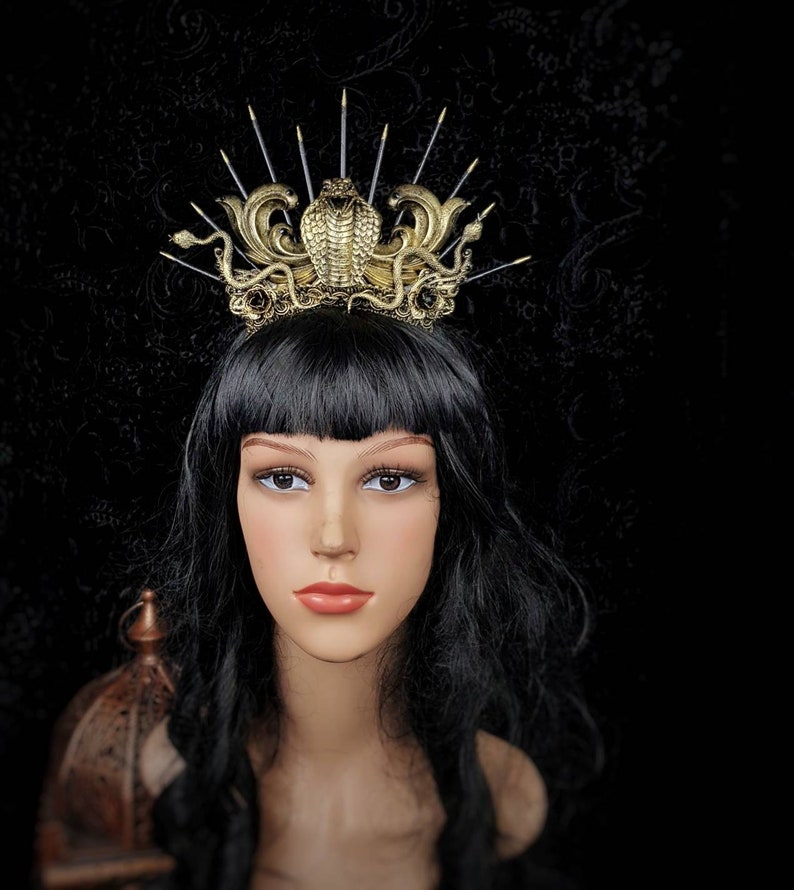 Cobra crown, medusa, snake crown, cleopatra, medusa costume, pagan ...