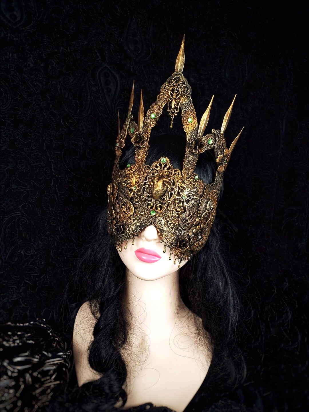 MADE TO ORDER Cathedral Blind Mask "lion Heads" Cosplay, Vampire ...