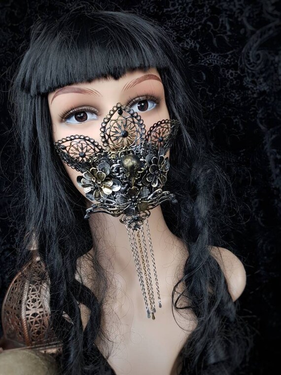 Raven Jaw mask mouth mask mouth patch gothic mask gothic | Etsy