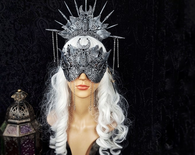 Blind Mask King & Queen Gothic Crown Gothic - Etsy
