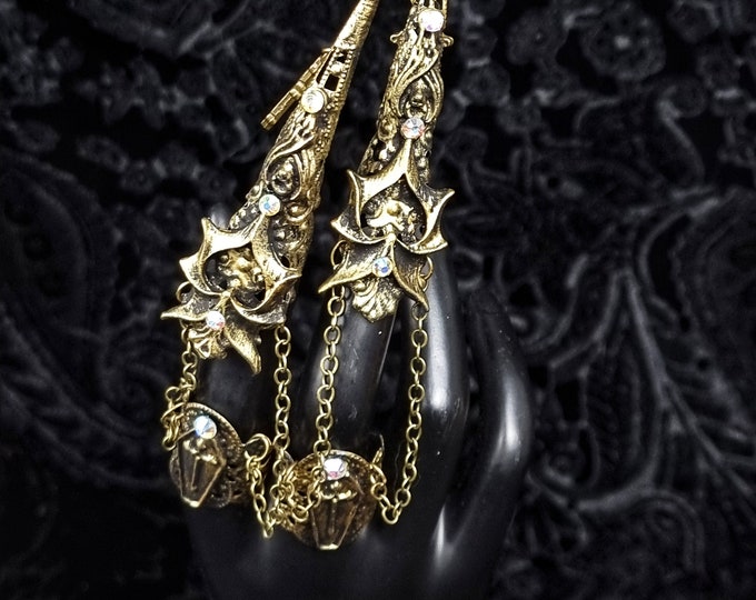 Made to Order / Finger Claws & Rings "dracula " Fantasy Costume, Gothic ...