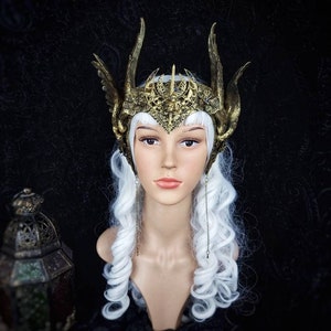 Made to Order / Set Valkyrie Crown & Mouth Mask, Wings Headdress ...