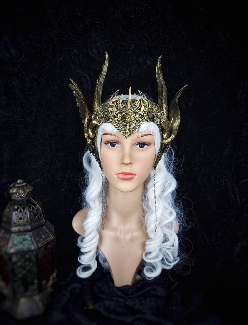 Valkyrie Crown, Wing Face Frame, Headdress, Vikings, Shieldmaiden ...