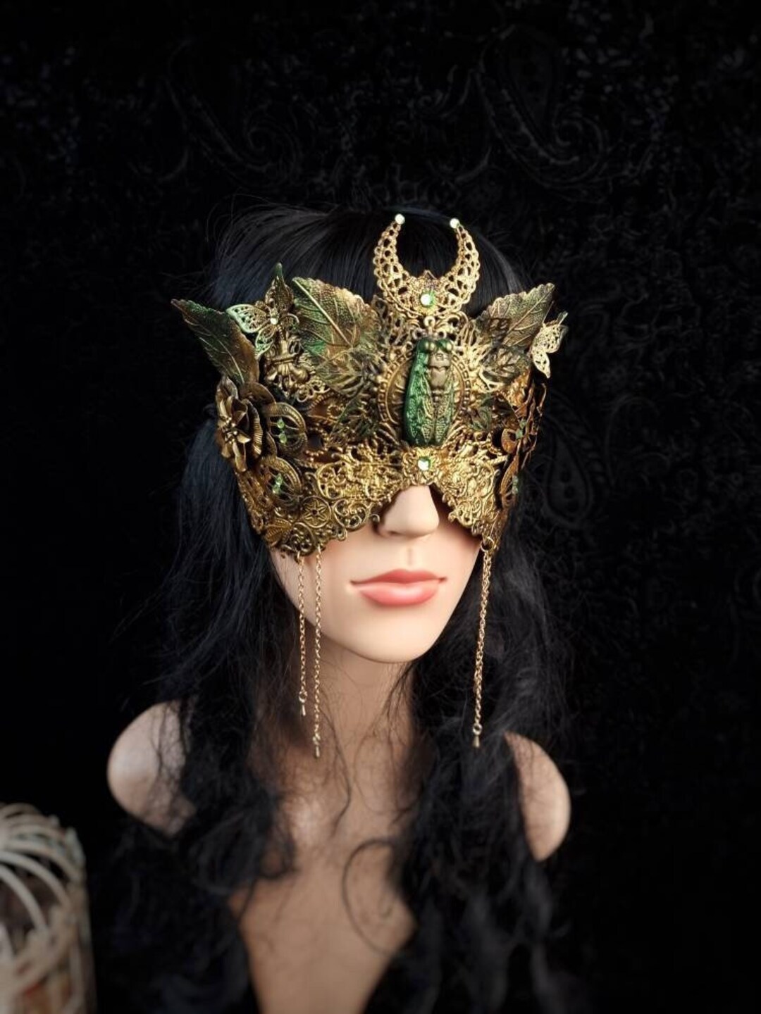 Blind Mask King & Queen , Gothic Crown, Gothic Headpiece, Religious ...
