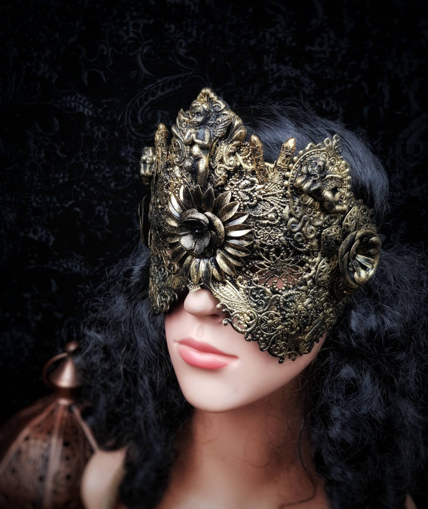 Metal blind mask Holy Angel with Angels and | Etsy