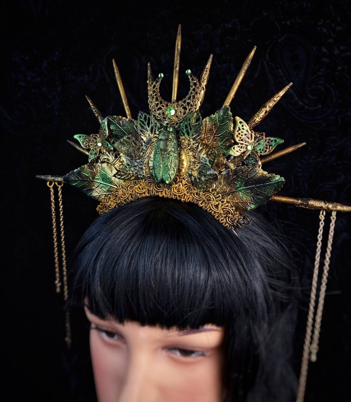 Peter Pan Crown Fairytale Larp Goth Headpiece Gothic - Etsy