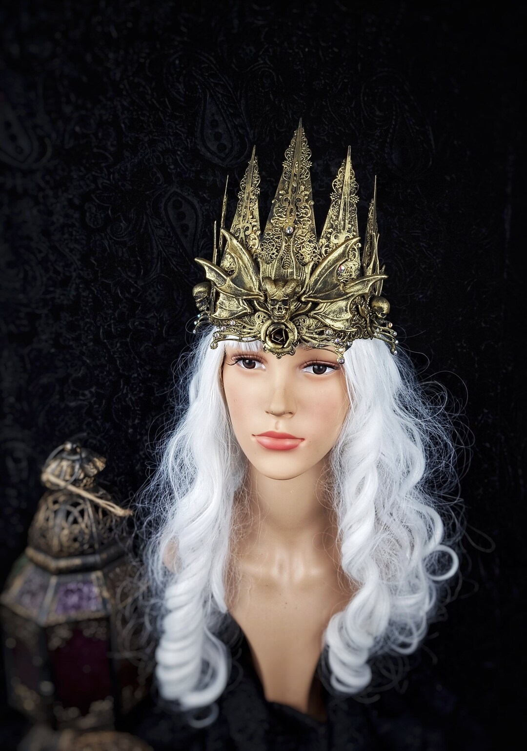 Made to Order/dracula Crown Demon Devil Vampire Headdress - Etsy