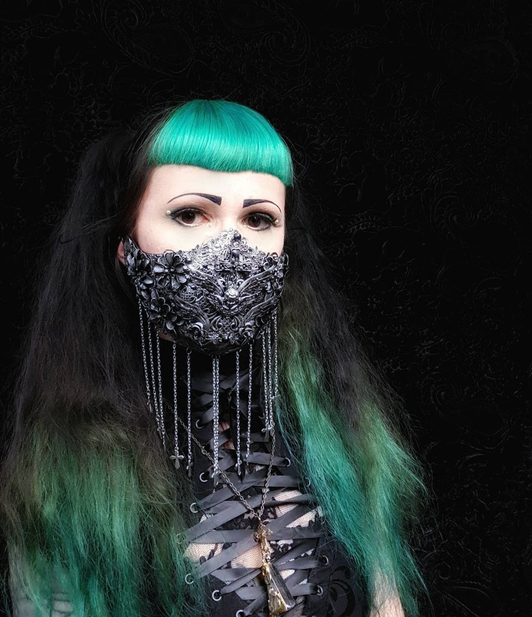 Mouth Mask "jeanne D'arc", Jaw Mask Lower Jaw Mask, Gothic Headpiece ...