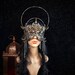 Art Nouveau Halo Blind Mask, Fantasy Costume, Goth Crown, Gothic ...