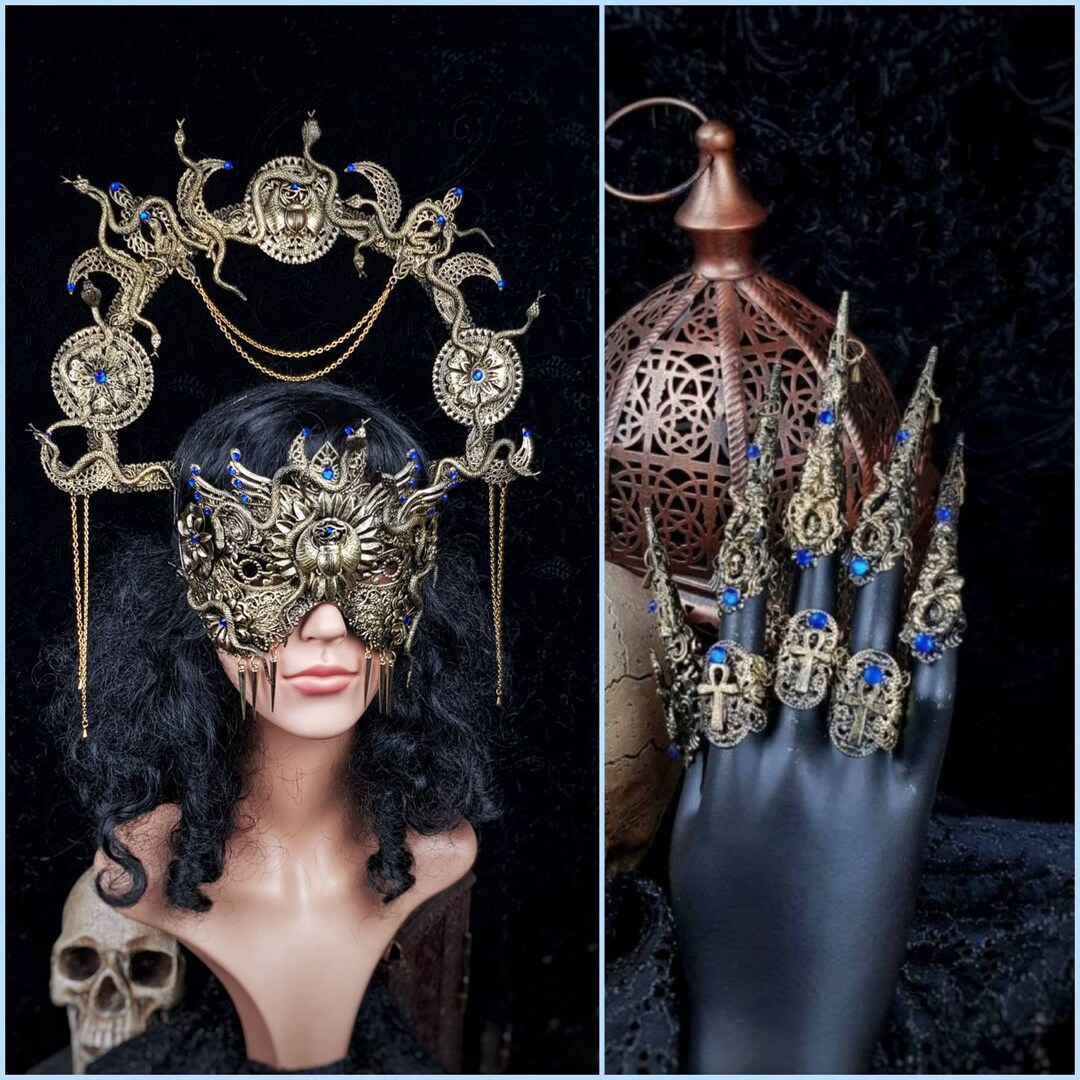 Faster Ready to Ship / Medusa IV. Set Anubis Halo, Blind Mask & 5 ...