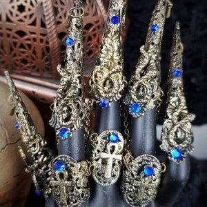 Made to Order / Anubis Finger Claws and Rings, Cleopatra Costume ...