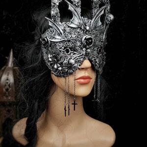 Blind Mask vampire Castle,vampire Mask, Gothic Crown, Bat Mask, Gothic ...