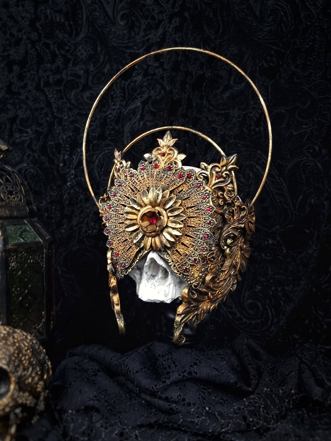 Halo Blind Mask the Sun Ii Gothic Crown, Larp, Warrior, Fantasy Costume ...