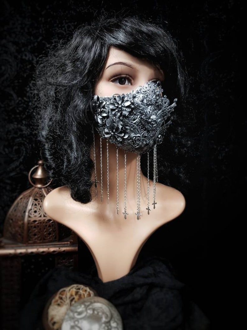 Mouth Mask "jeanne D'arc", Jaw Mask Lower Jaw Mask, Gothic Headpiece ...