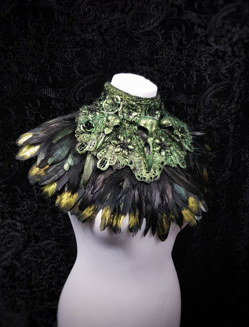 Chest Armor black Swan Goth Collar Gothic - Etsy