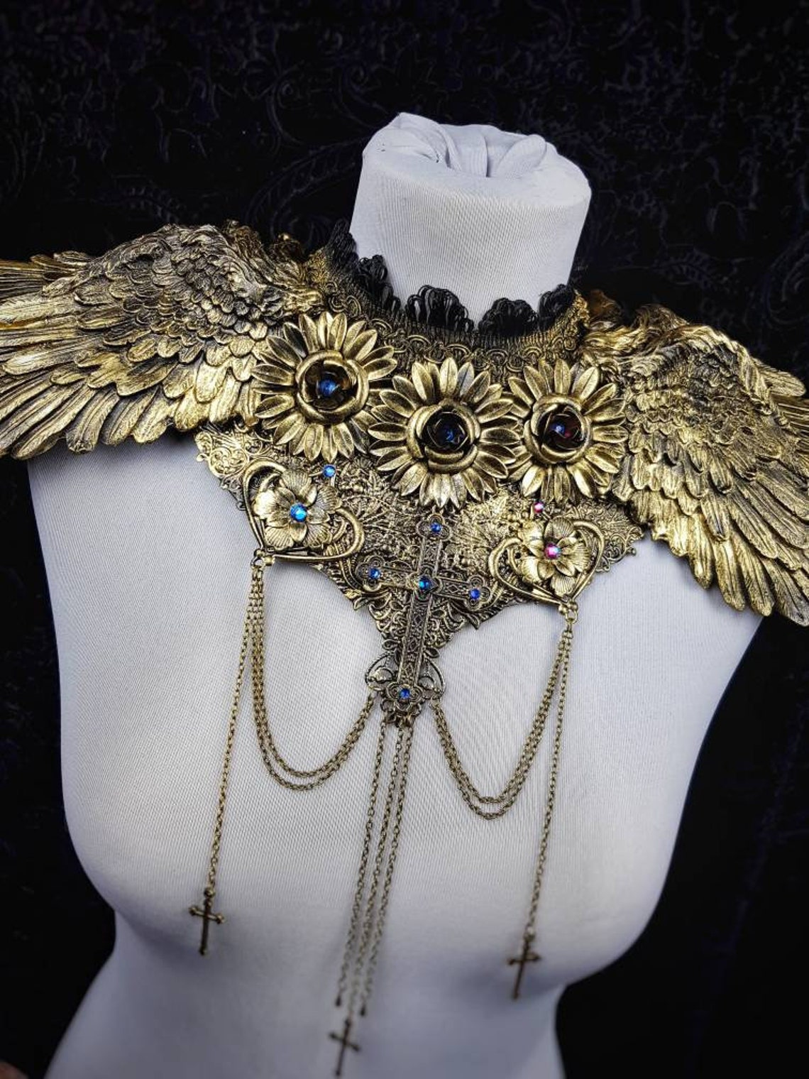 Chest Armor Holy Wings Angel Collar Larp - Etsy