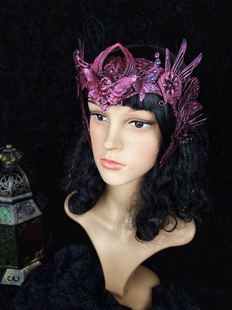 Face Frame Headdress lady Butterfly Cosplay - Etsy