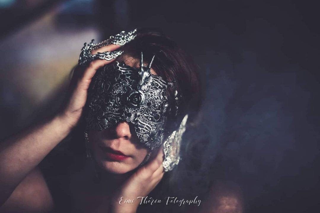 Blind Mask, Antelope, Pagan Mask, Gothic Mask, Gothic Headpiece, Deer ...