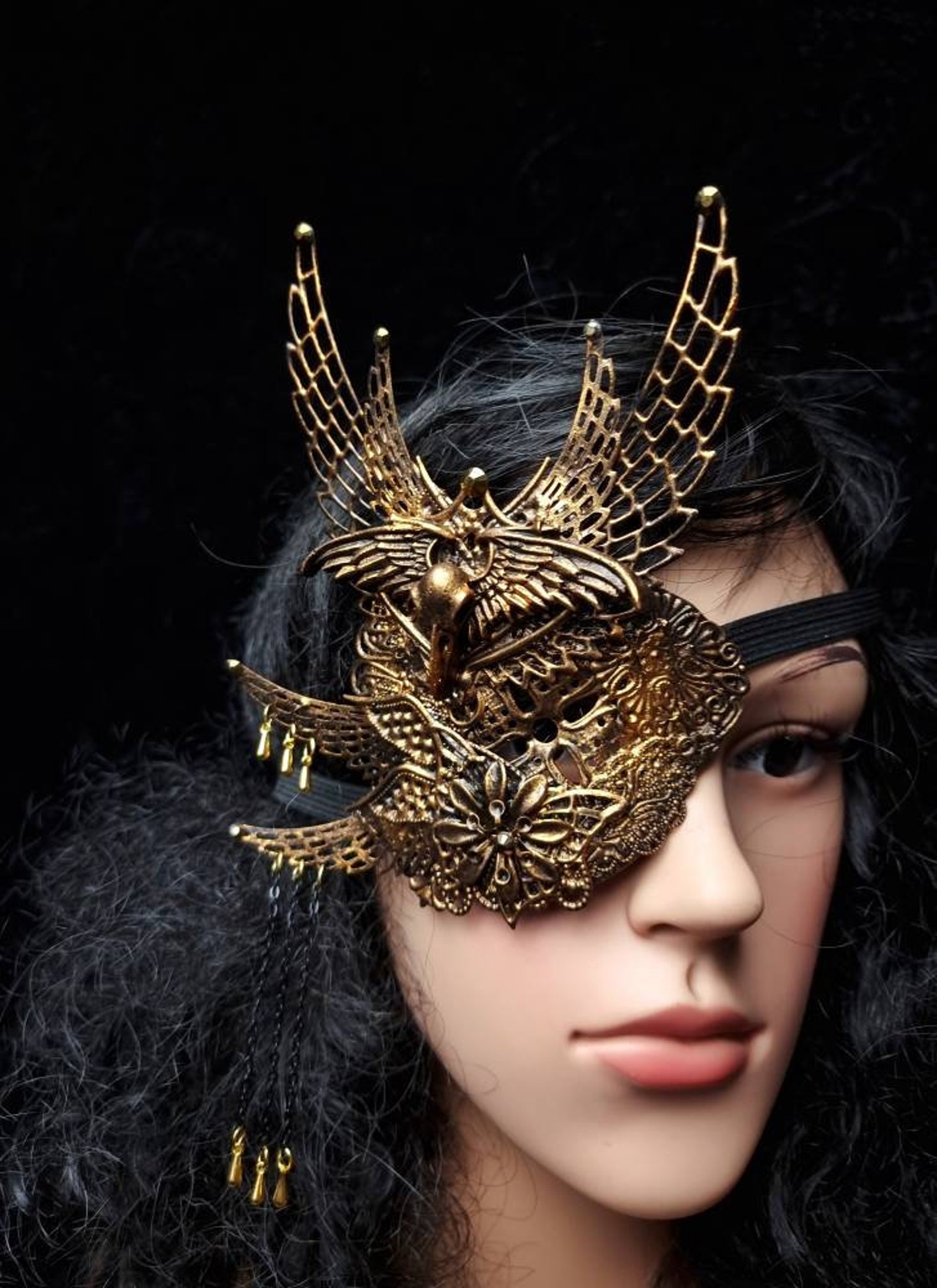 Metal Eye Patch Holy Crow Augenklappe gothic - Etsy.de