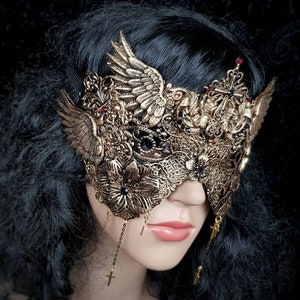 Angel Wing Mask, Blind Optics, Cosplay, Fairy, LARP, Fantasy Costume ...