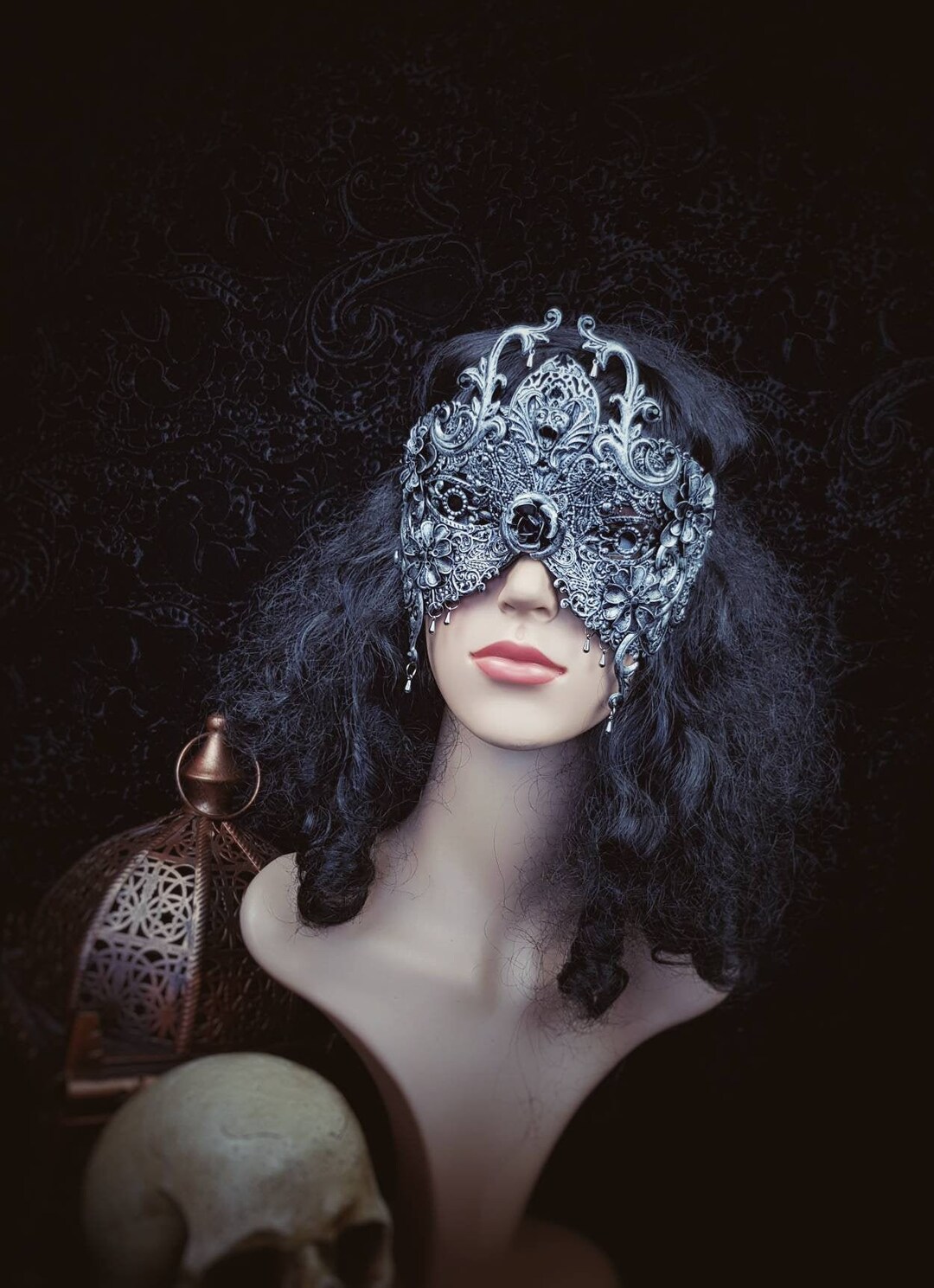MADE TO ORDER Blind Mask "gargoyle" Cosplay, Vampire, Fantasy, Goth ...