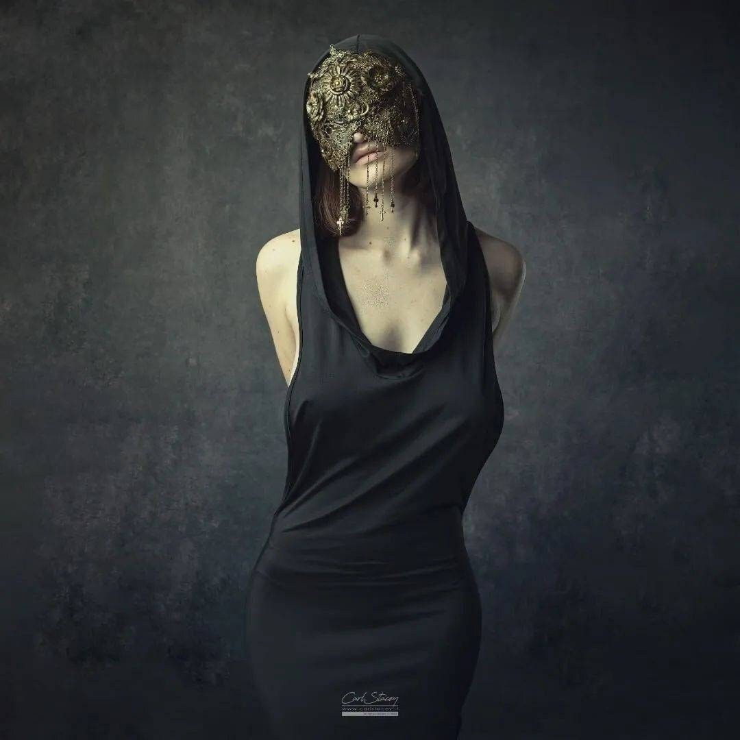 Blind Mask Cross – Gothic Fantasy Cosplay Headpiece, Vampire Crown ...
