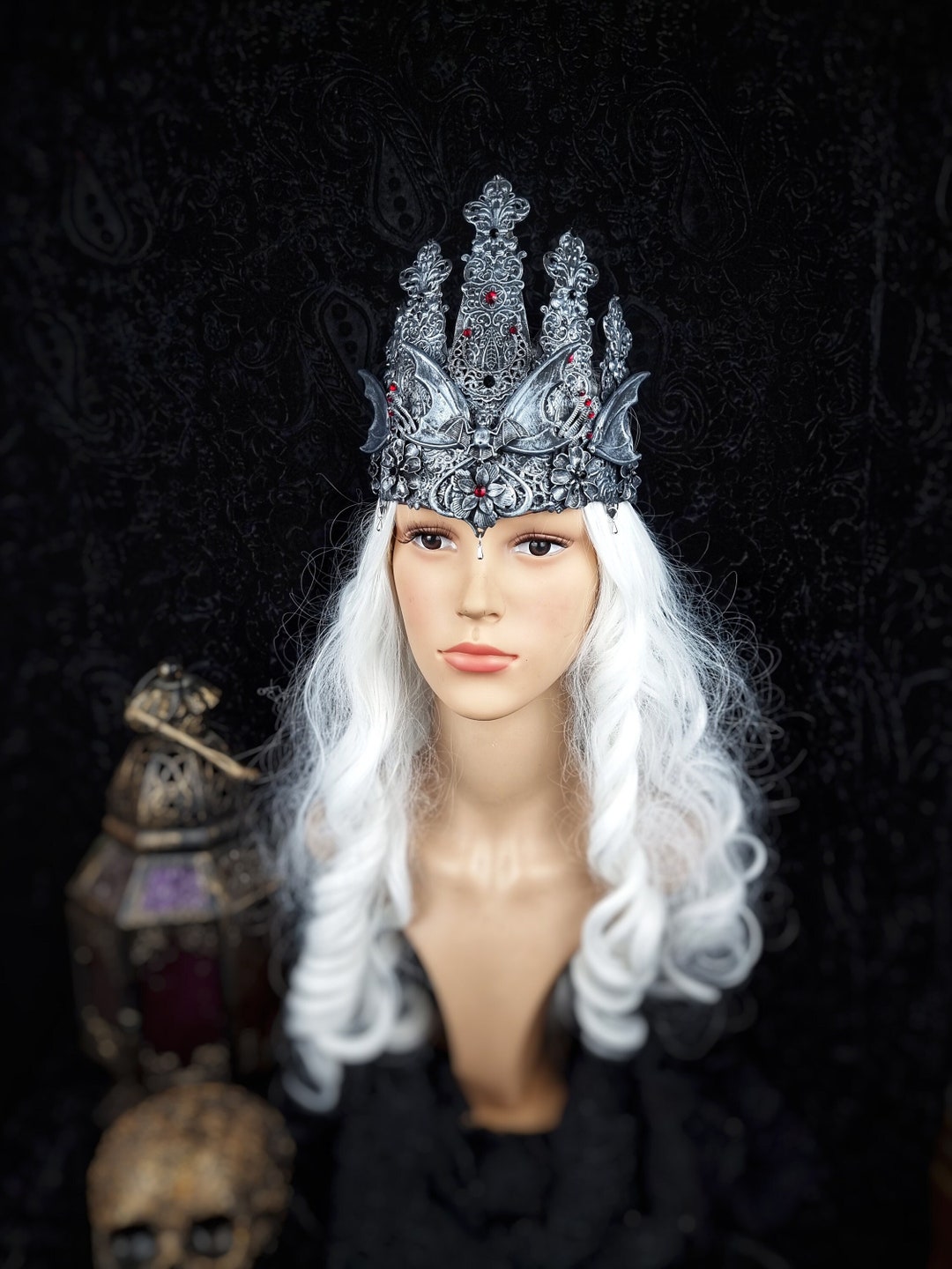 Made to Order/ Vampire Crown, Demon, Devil, Headdress, Fantasy, Witch ...