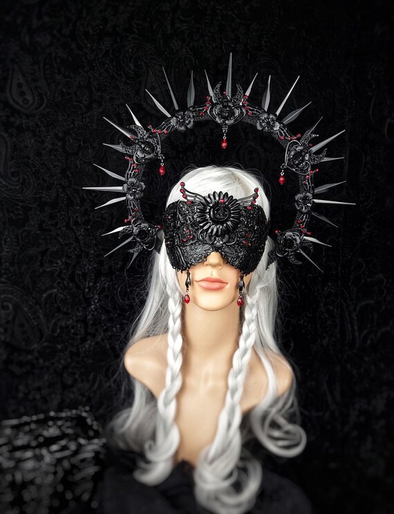 Tuahadedana - Art Couture by Xanti , blind mask, stained glass Couture ...