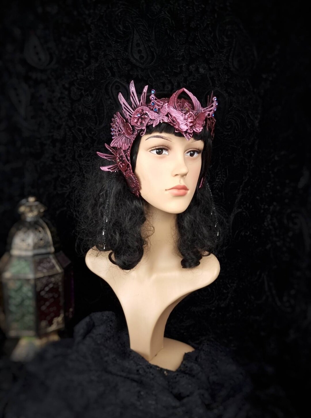 Face Frame Headdress lady Butterfly Cosplay - Etsy