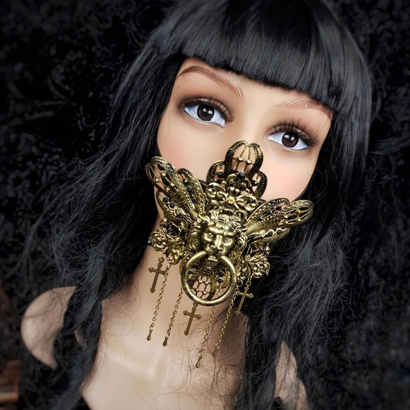 Goth Face Mask - Etsy