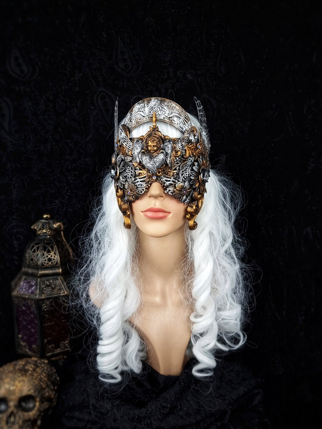 Ready to Ship/ Blind Mask Ii.angel Love Goth Crown, Larp, Gothic ...