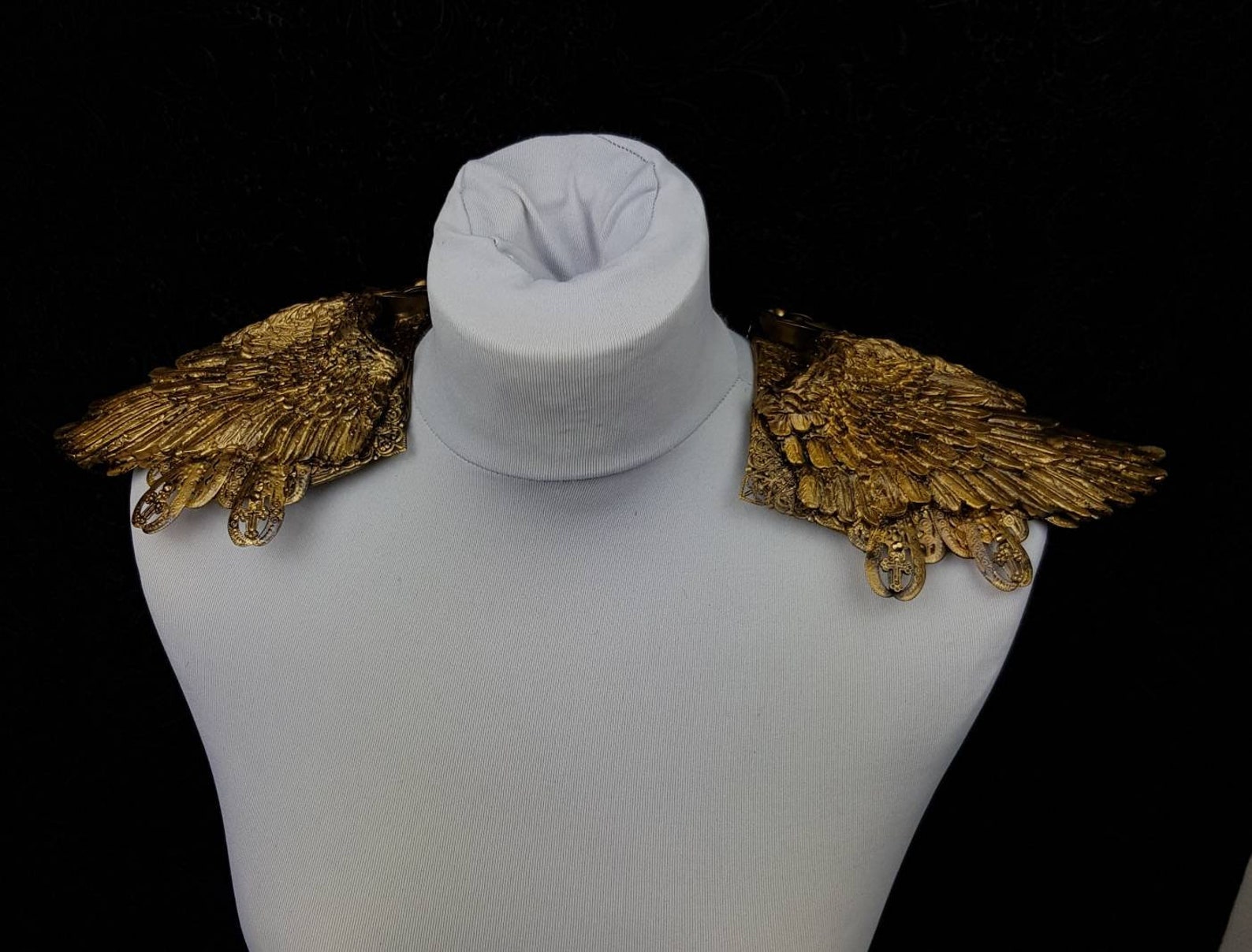 Angel Wings Epaulettes, Angel Costume, Valkyrie, Religious, Shoulder ...